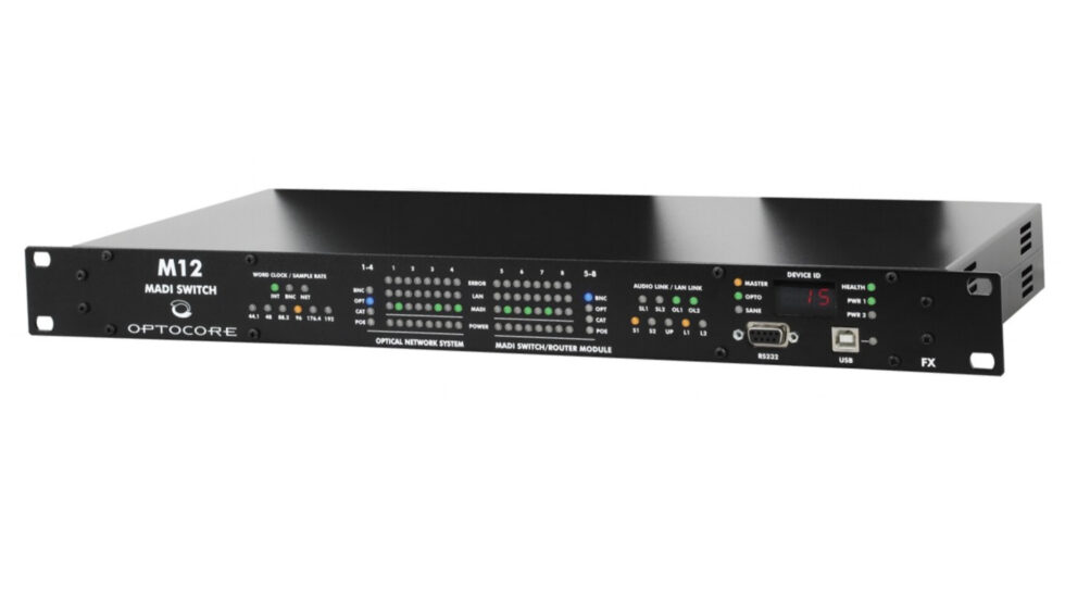 M12 — MADI Router/Switch | Optocore | Fiber Audio Solutions