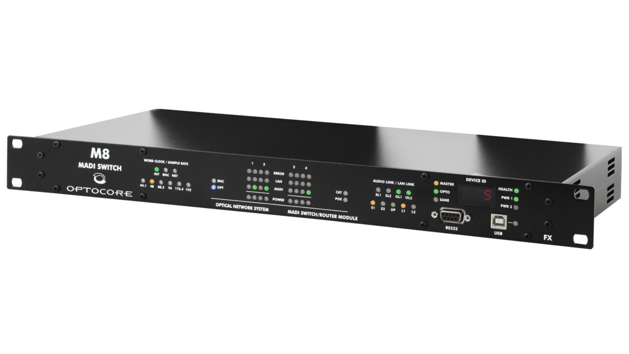 M8 — MADI Router/Switch | Optocore | Fiber Audio Solutions