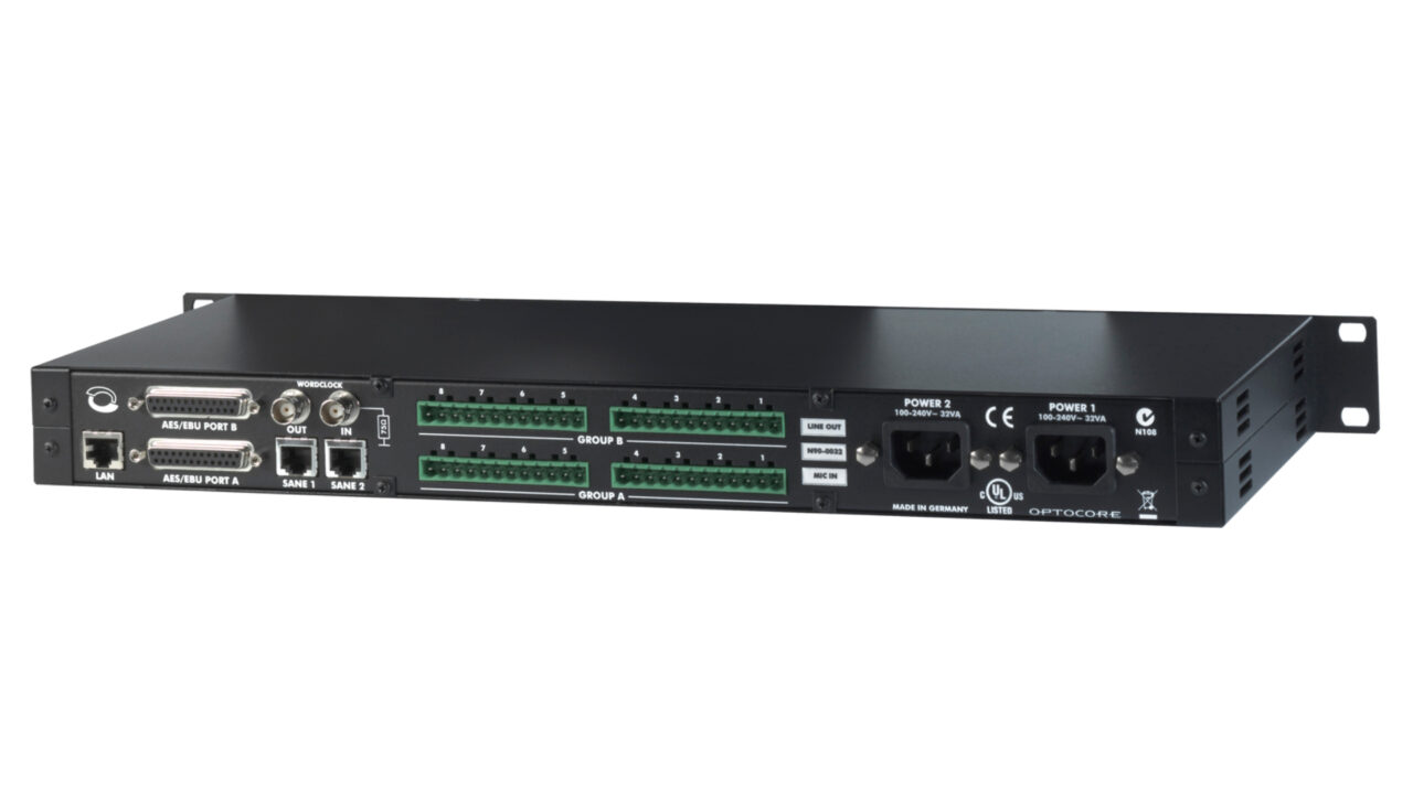 16 Channel AD/DA Fiber Converter – X6R – TP | Optocore | Fiber Audio ...