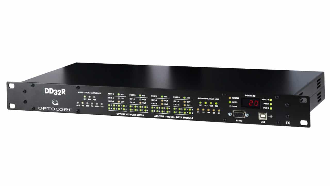 AES/EBU interface for the Optocore Fiber Networks – DD32R-FX | Optocore ...